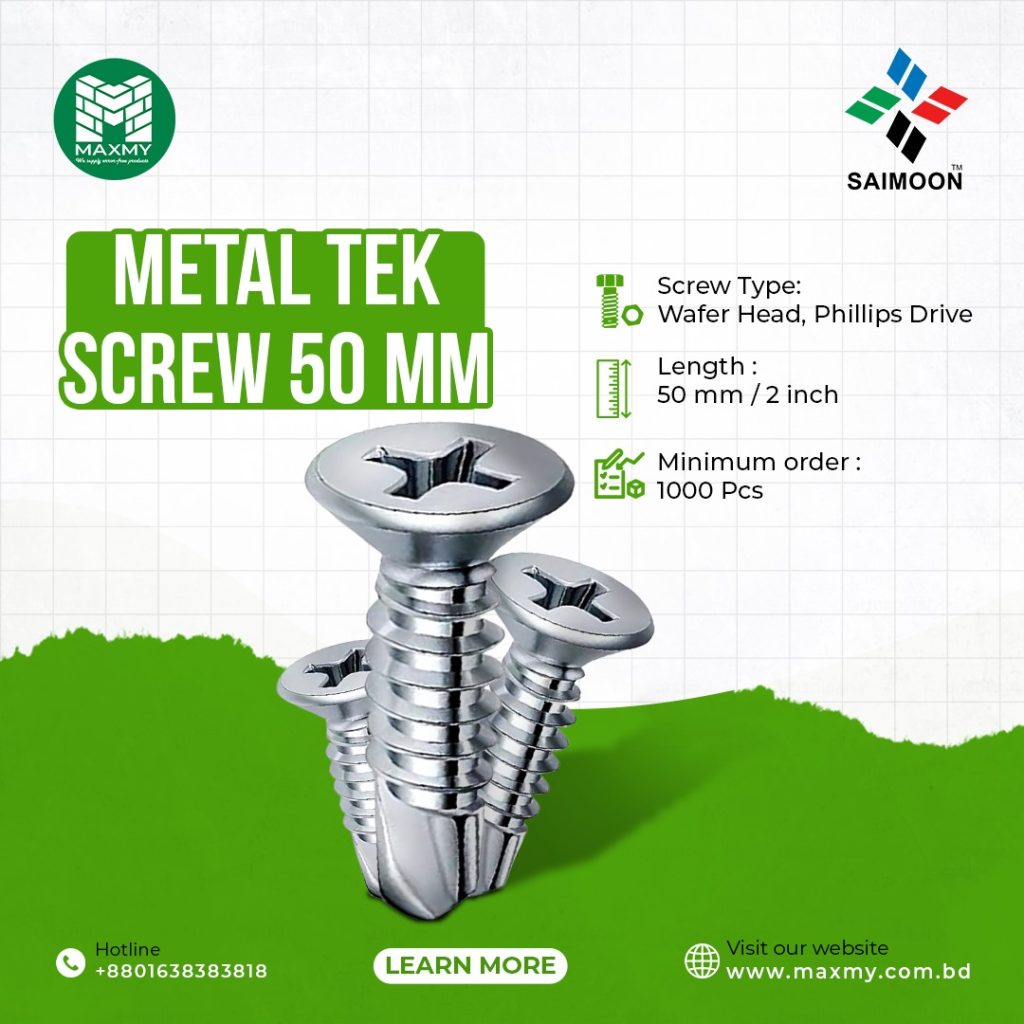 Metal Tek Screw 50mm - MAXMY