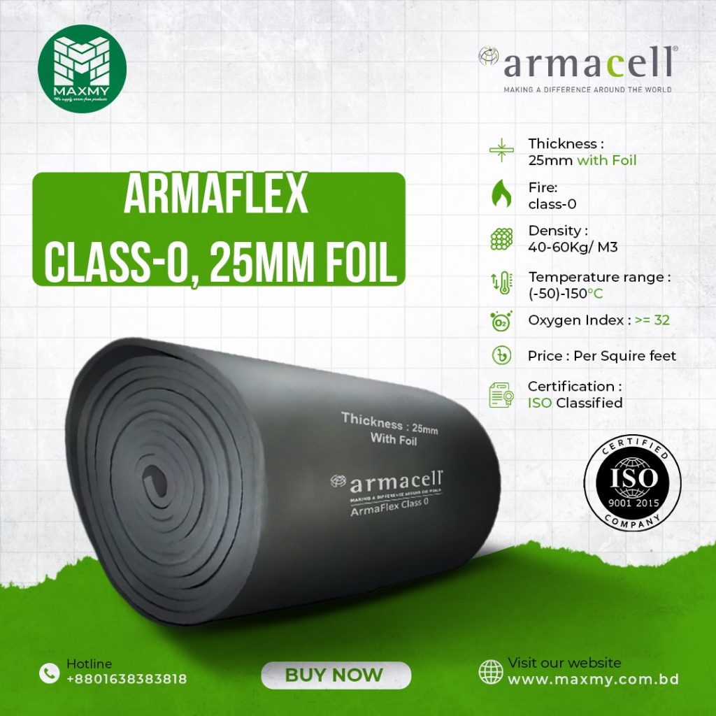 ArmaFlex Class-0, 25mm Foil - Maxmy